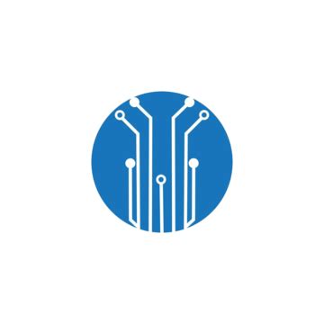 Technology Logo Design Circuit Board Circle Icon Template Vector
