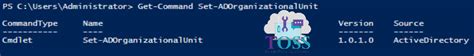 set adorganizationalunit powershell cmdlet toss