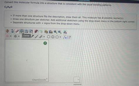 Convert this molecular formula into a structure that | Chegg.com