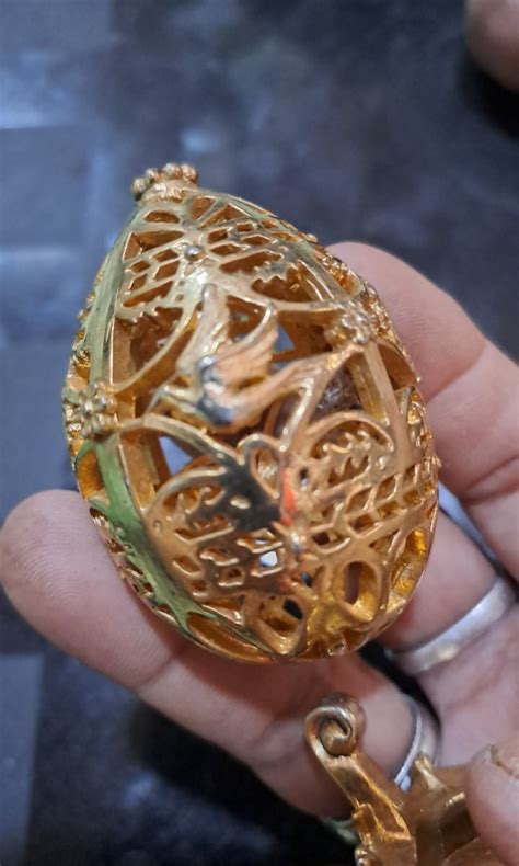 Vintage Brass Egg Gold Tone And Solid Brass Egg Stand Hobbies And Toys Memorabilia