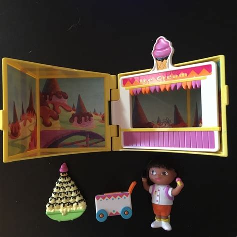 Mattel Toys Mattel Dora The Explorer Ice Cream Shop Toy Folding