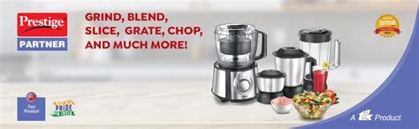 Buy Prestige Partner Stainless Steel Food Processor 1000w