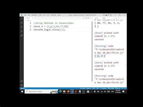 Free Video Javascript Array Methods Demo From Satish C J Class Central