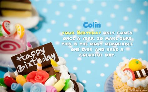 Happy Birthday Colin Pictures Congratulations