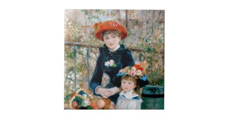 Renoir Impressionist Painting Two Sisters Ceramic Tile Zazzle