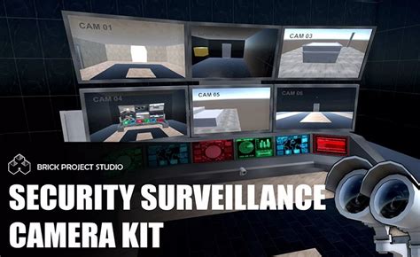 Unity插件 监控摄像机套件 Security Surveillance Camera Kit Cgalpha