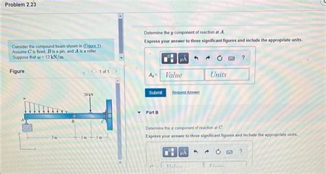 Solved Determine The Y Component Of Reaction At A Consider Chegg