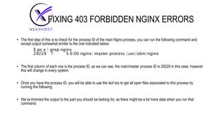 Fixing 403 Forbidden Nginx Errors PPT