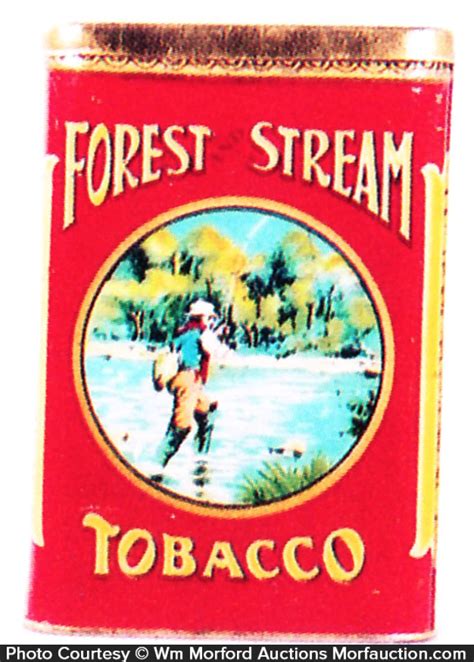 Forest And Stream Tobacco Tin • Antique Advertising