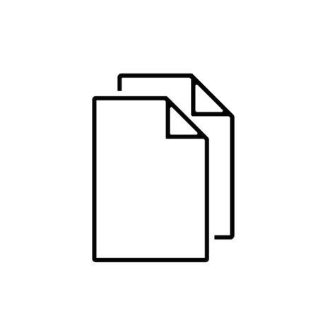 Premium Vector Document Icon Flat Illustration Of File Copy Duplicate Sign Symbol Vector
