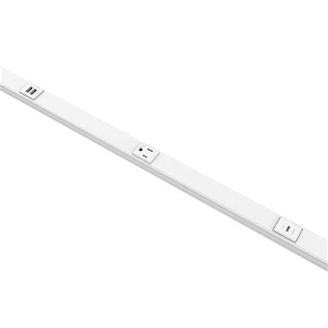 5 Plugmold Multioutlet System With Usb C And Usb A White Plugmold