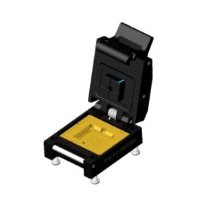 Clamshell Burn In Socket For 0 80mm Pitch BGA63 Nand Semiconductor Device Burn In And Validation