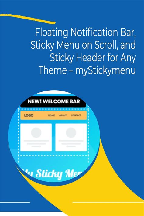 Sticky Menu Floating Notification Bar And Header For Any Theme