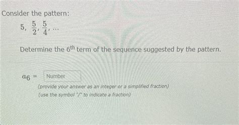 Solved Consider The Pattern 5 5 5 2 4 Determine The