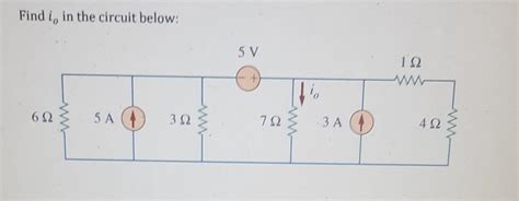 Solved Find I In The Circuit Below Chegg Com