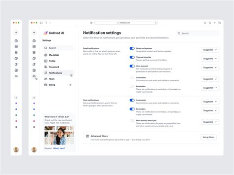 Notification Settings — Untitled Ui By Jordan Hughes® On Dribbble