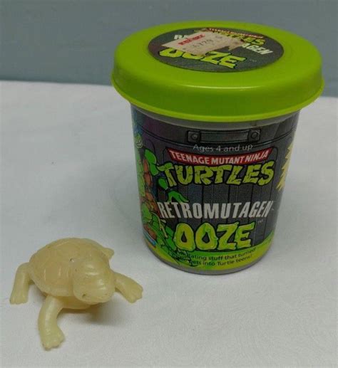 Tmnt Vintage 1989 Retromutagen Ooze Empty Can Wglow In The Dark Ninja