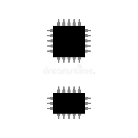 Microchip Stock Vector Illustration Of Microchip Simple 279153396