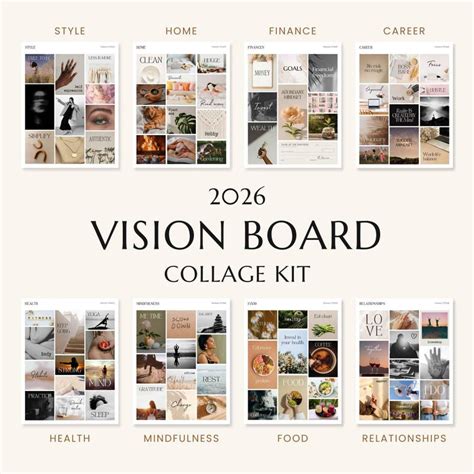 2026 Vision Board Digital Etsy