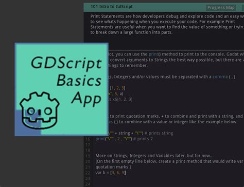 Gdscript Basics App V01 Gdscript Basics App V103 By Tools And Projects