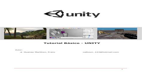 Tutorial Básico Unity Proyectoslecturastutorial · Unity Es Una