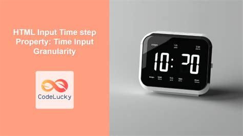 html input time type property time input type codelucky