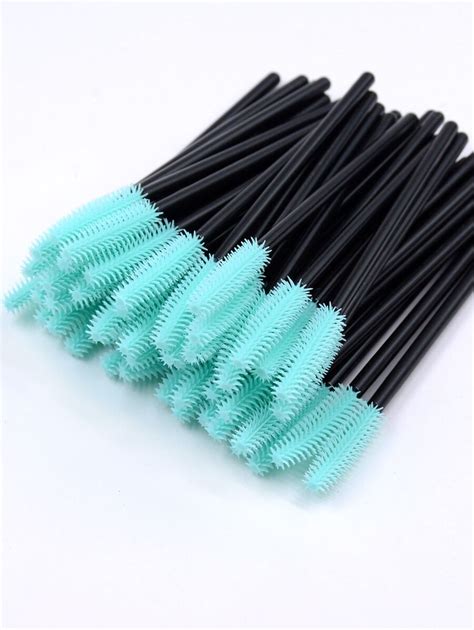 50pcs Silicone Mini Eyelash Brushes Lash Mascara Wands Applicators Micro Lash Spoolies Makeup