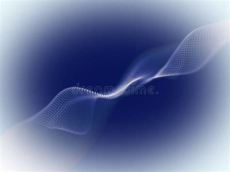 Abstract Particles Flow Analysis On Glow Background Big Data Infographic Concept Stock