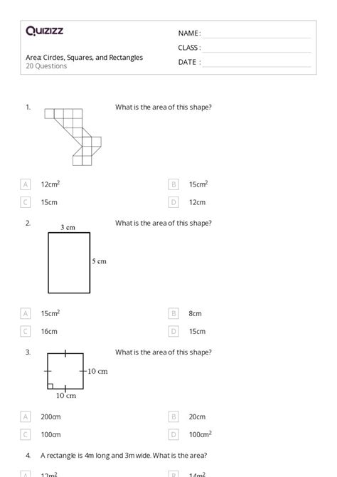 50 Rectangles Worksheets For Grade 7 On Quizizz Free And Printable