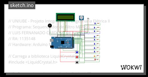 Sequenciador De Filtro Mangas Atz Copy 2 Wokwi ESP32 STM32 Arduino Simulator