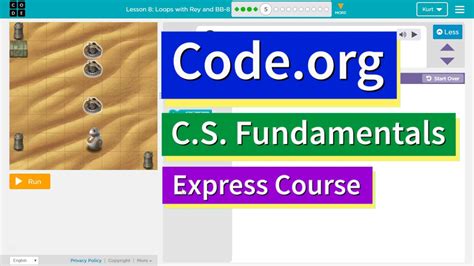 Code Org Express Lesson Loops With Rey And BB Answers Explained Course C Lesson