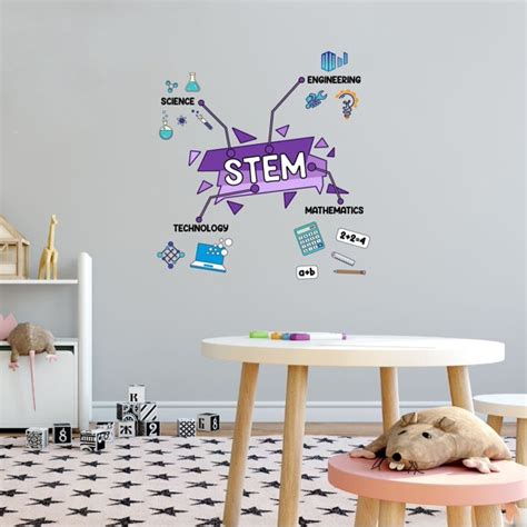 Home Wall Decal Stem Cute Learning Design Cute Stem Lettering With
