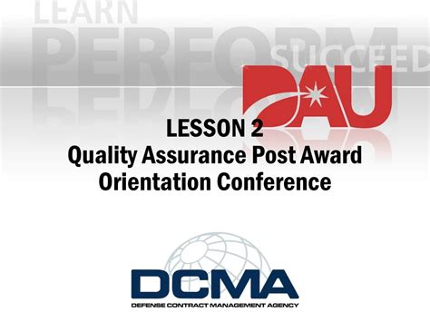 Ppt Importance Of Qa Post Award Orientation Conference Powerpoint Presentation Id8847920