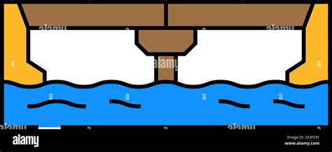 Beam Bridge Icon Color Illustration Stock Vector Image And Art Alamy