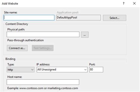 Iis Add Website For Fluk3 Sake