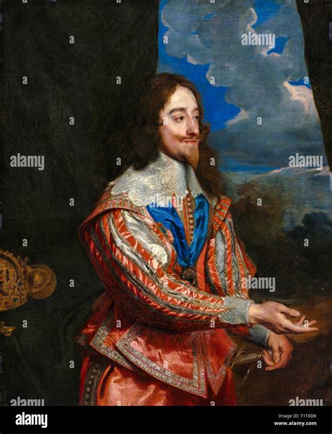 Portrait Of Charles I Of England 1600 1649 After 17th Century Copy