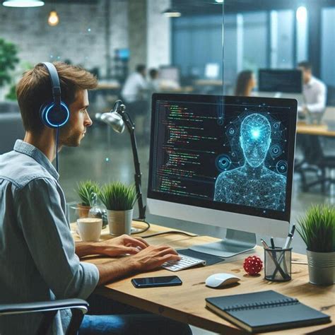 Ai Powered Coding Premium Ai Generated Image