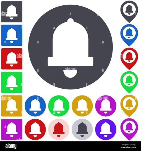 Color Alarm Icon Set Stock Vector Image And Art Alamy