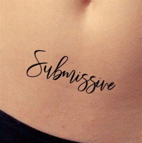 Erotic BDSM Temporary Tattoos SUBMISSIVE Fun Adult Kinky Sex Fetish Waterproof Flash Tattoo