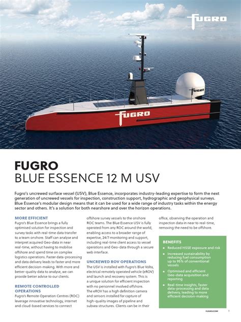 Fugro Blue Essence A4 Pdf Manufactured Goods