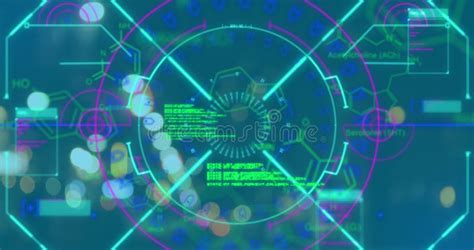Image Of Scope Scanning And Data Processing Over Road Stock