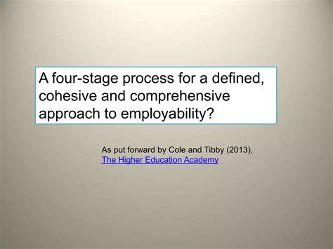Employability Framework Stages 1 4 Pptx