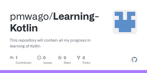 Github Pmwagolearning Kotlin This Repository Will Contain All My