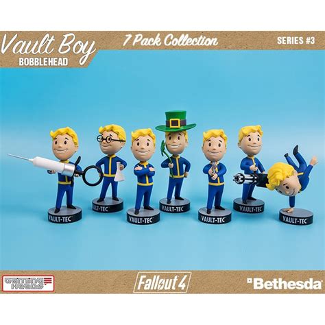 Fallout 4 Vault Boy 111 5 Inch Bobblehead Ser 3 7 Pack Set