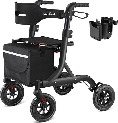 Walkers For Seniors Rollator Walker With Seat 8 Rubber Wheels All