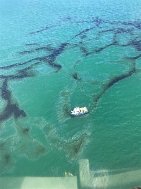 Ecuador Oil Spill Blamed On Human Error Sullies Waters Local Beach