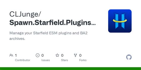 Github Cljungespawnstarfieldpluginsmanager Manage Your Starfield