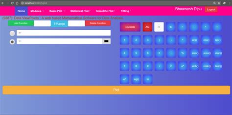 Data Viewpoints A Web Based Mathematical Analysis Software In Python Django Data Viewpoints