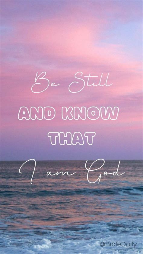 Be Still And Know That I Am God Psalm 4610