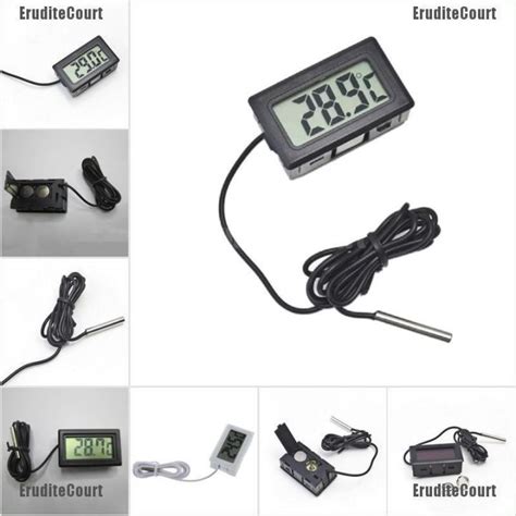 Eruditecourt Digital Electronic Thermometer Embedded Temperature Probe